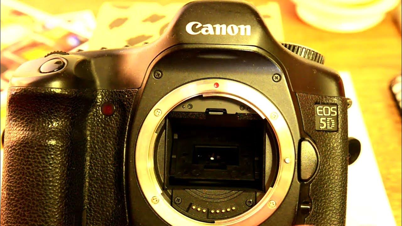 Canon 5d mirror repair - YouTube