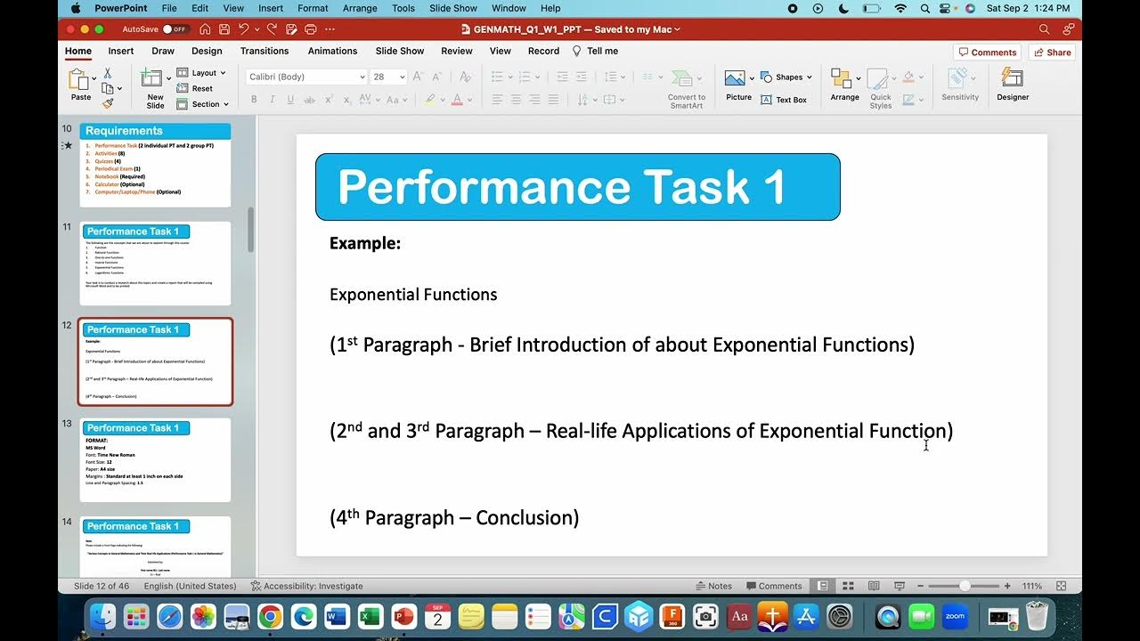 General Mathematics Performance Task 1 2023-2024 - YouTube