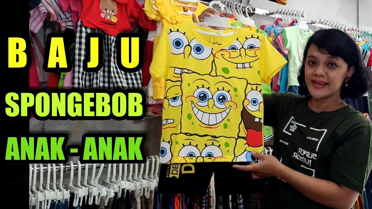BAJU SPONGEBOB ANAK-ANAK - YouTube