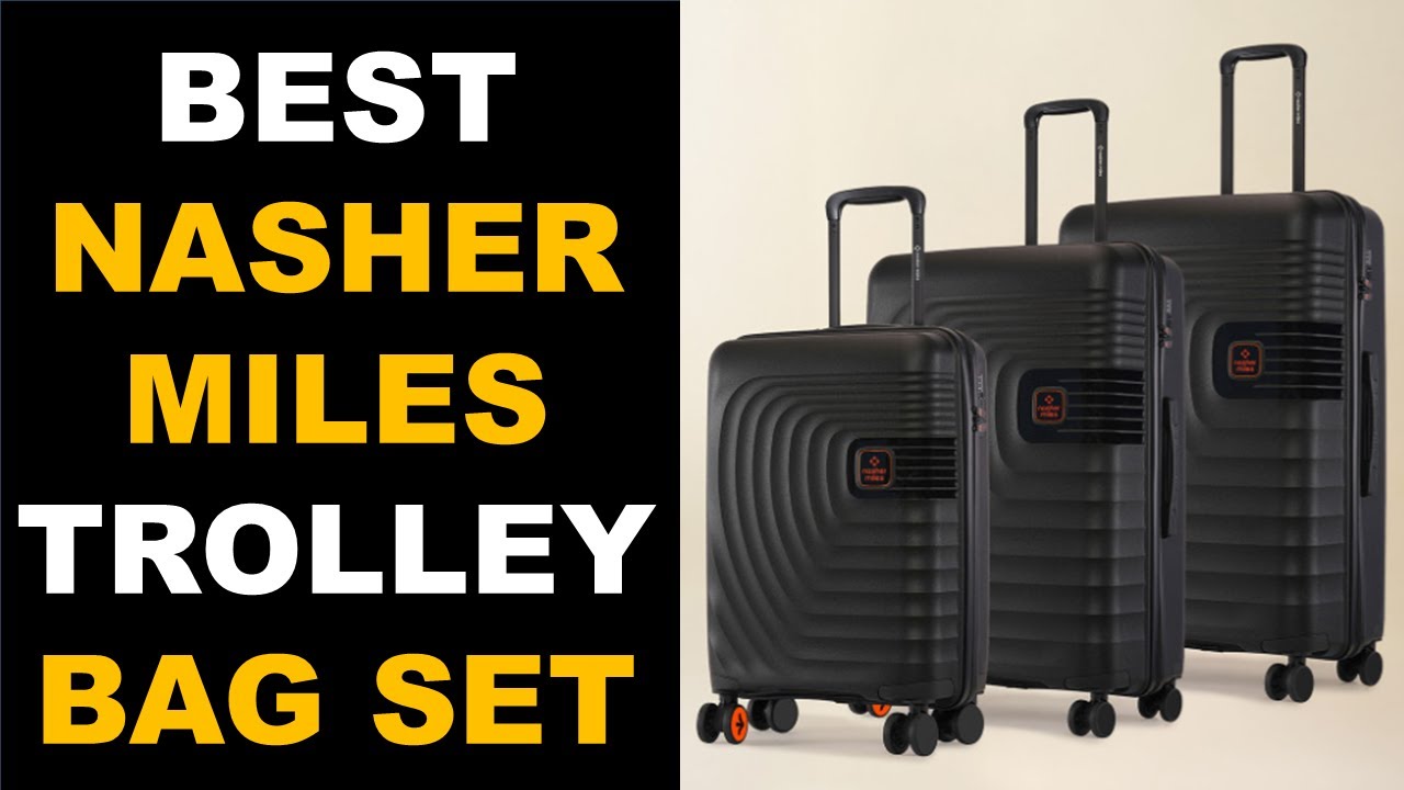 Best Nasher Miles Boston Suitcase Set of 3 for Travel in India 2025 ...
