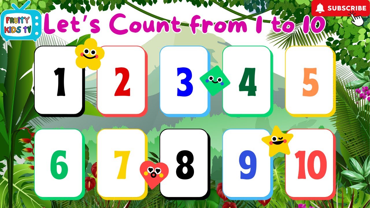 Counting Numbers Song for Kids | Learn Numbers 1 to 10 | Fun Learning ...