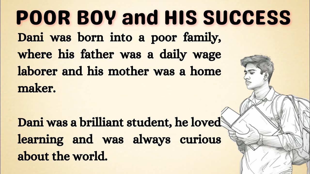 Poor Boy Success Story#Improve your English|Reading Listening | English ...
