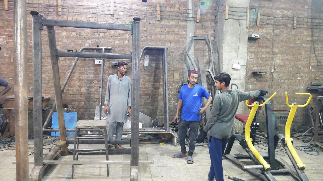 Randomly Full Process of Manufacturing Gym Exercise instruments inside ...