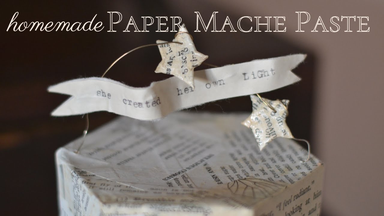 simple, easy, inexpensive homemade paper mache paste | make your own ...