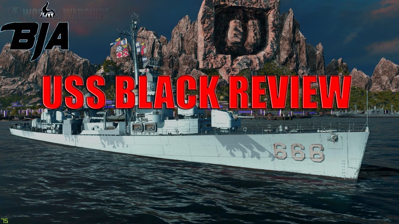 World of Warships- USS Black Review(123k DMG | 3.1k XP) - YouTube