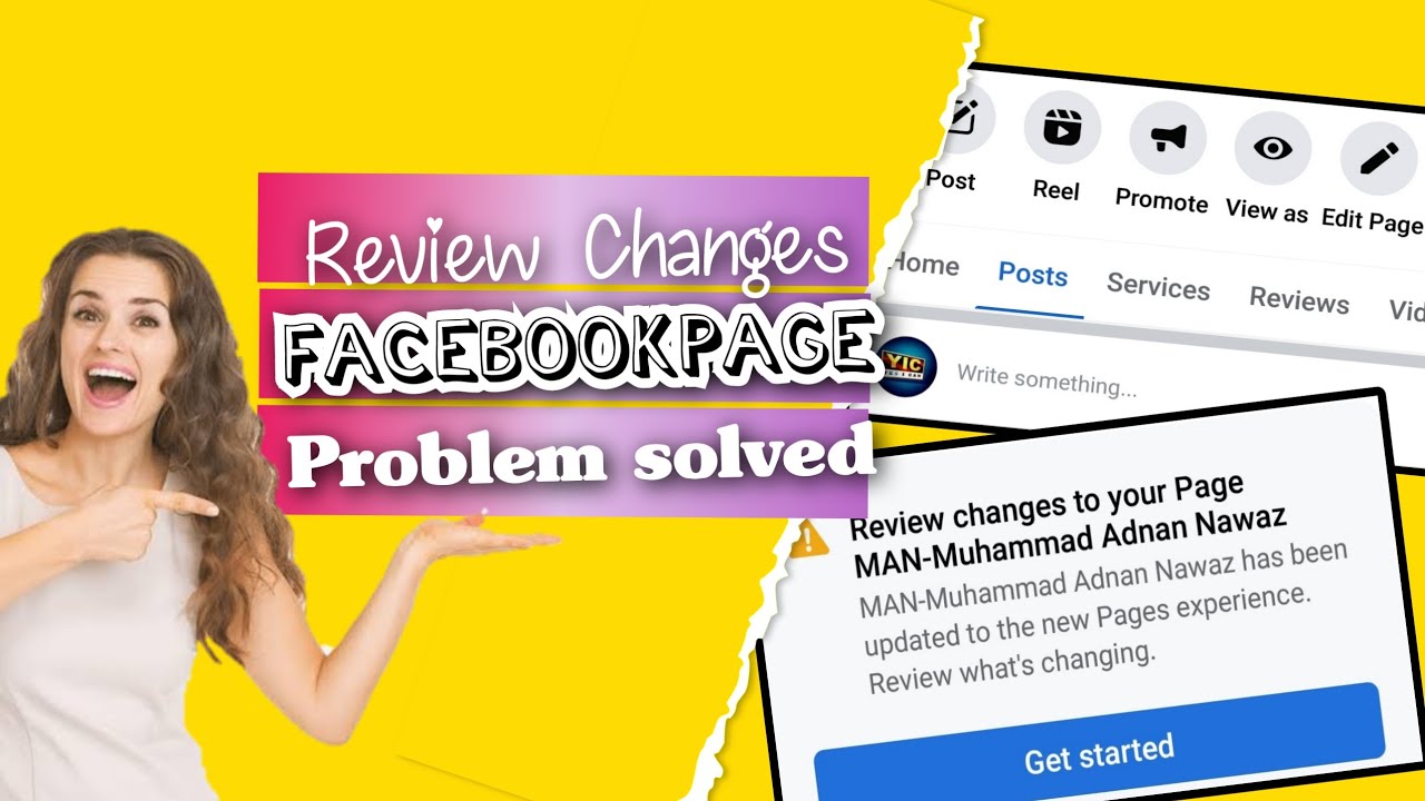 Review changes To your Facebook PROBLEM? How to solve Facebook Page New ...