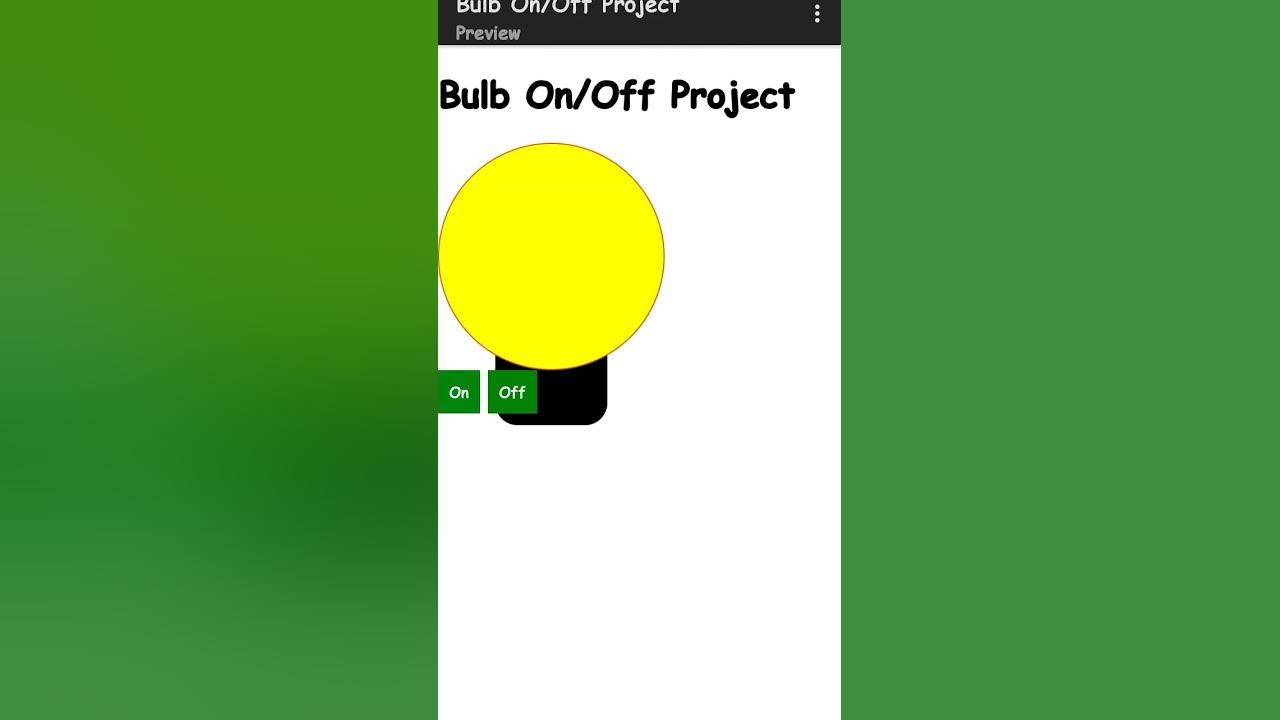 Bulb On Off Javascript Project Javascript Css Coding Tips Shorts Viral Codewithharry