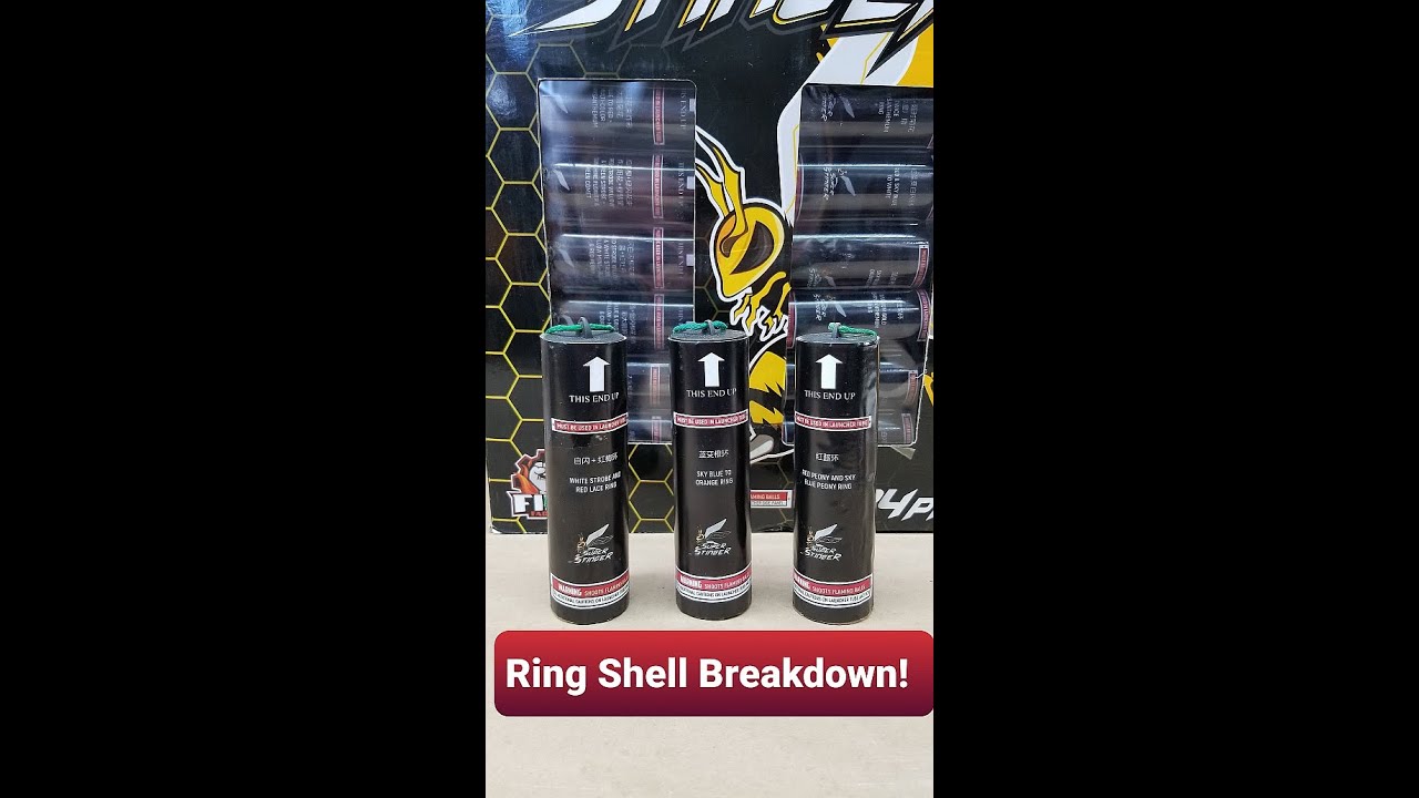 What's inside a Super Stinger Ring effect canister shell firework ...
