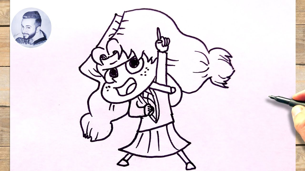 Tuto comment dessiner mortelle adèle facile - YouTube