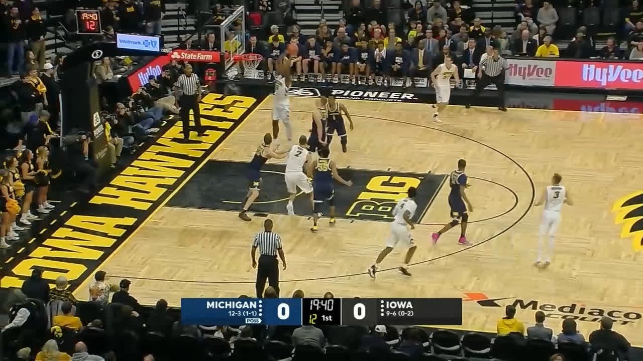 Tyler Cook Opens Game vs. Michigan with Dunk - YouTube