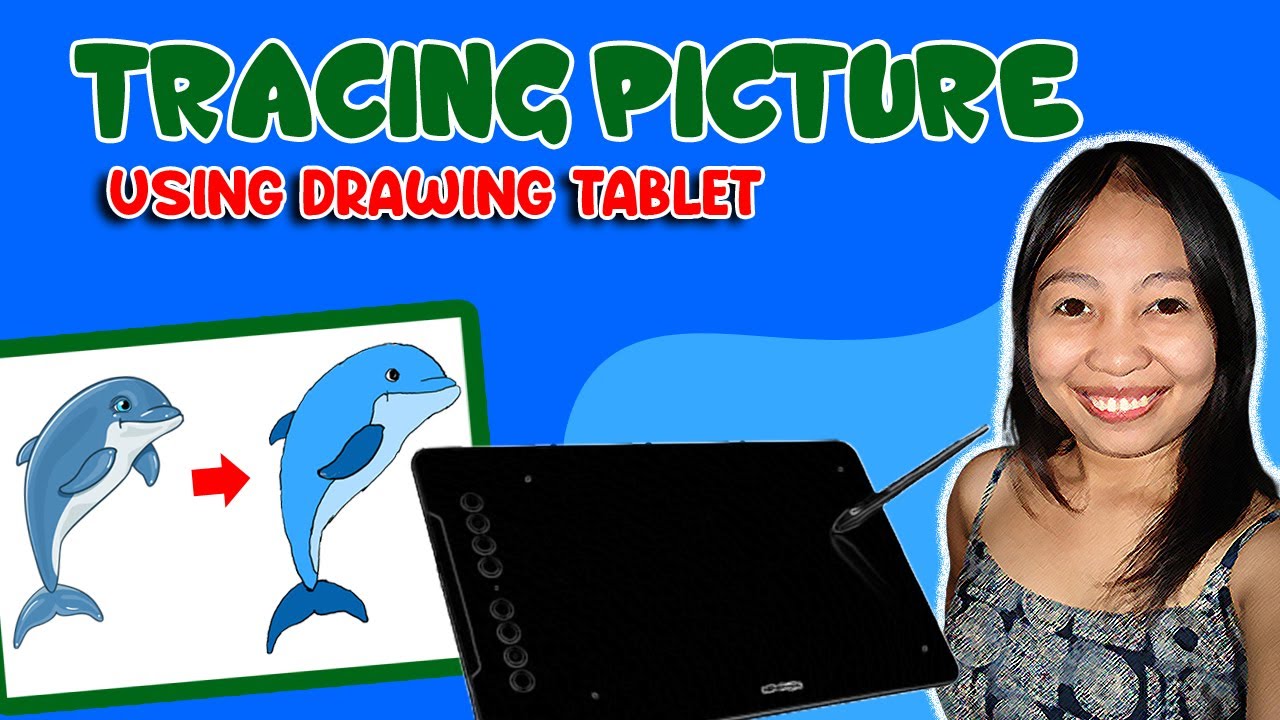 HOW TO TRACE A PICTURE WITH A DRAWING TABLET - YouTube
