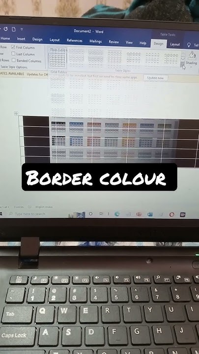 how to change table border color in word Mac#viralvideo - YouTube