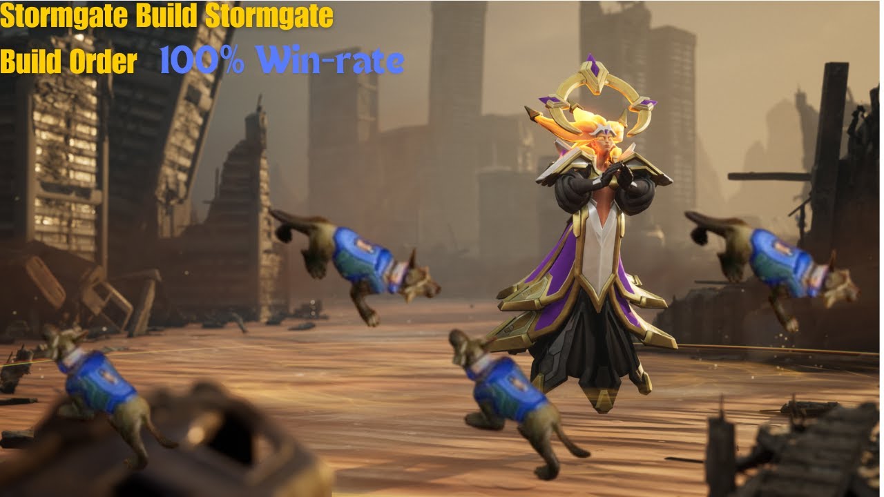 Stormgate Vanguard Build Order Dog rush vs Celestial - YouTube