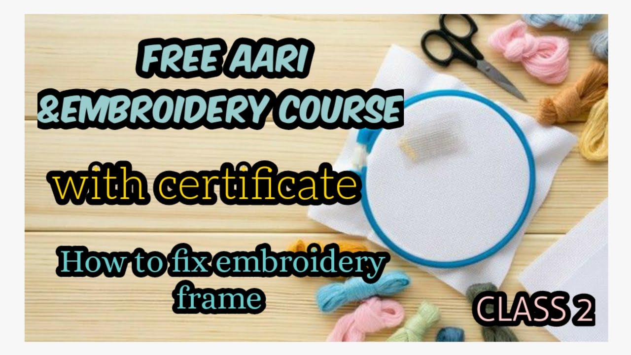 Professional Aari & embroidery class|Embroidery class 2|zaara academy ...