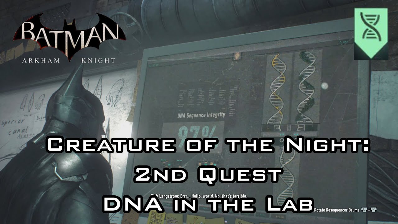 Batman: Arkham Knight - Creature of the Night Quest 2 - The Lab - YouTube
