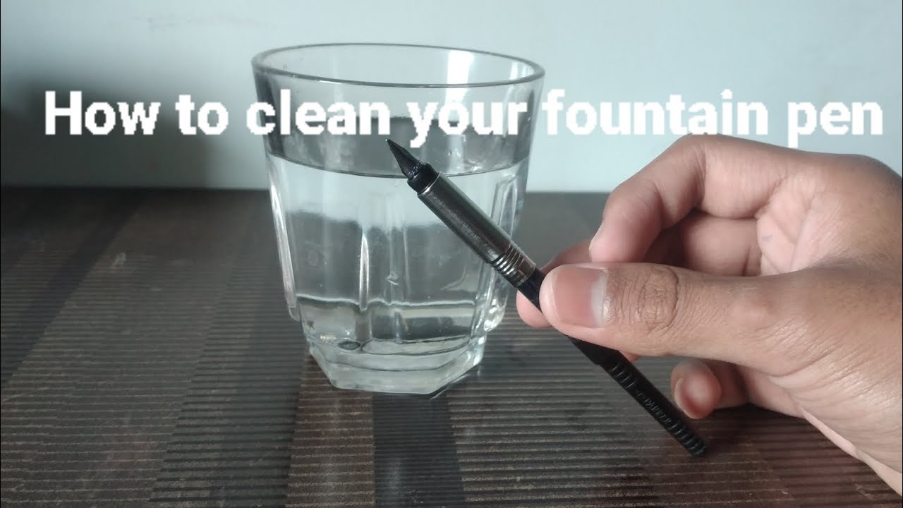 How to clean your fountain pen - YouTube