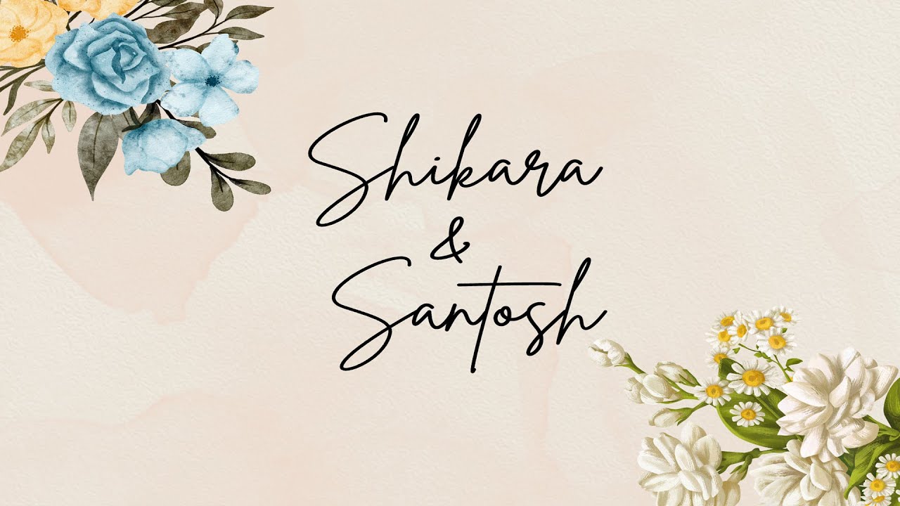 Shikara & Santosh Wedding Reception Live Starts on 6:30 pm IST - YouTube