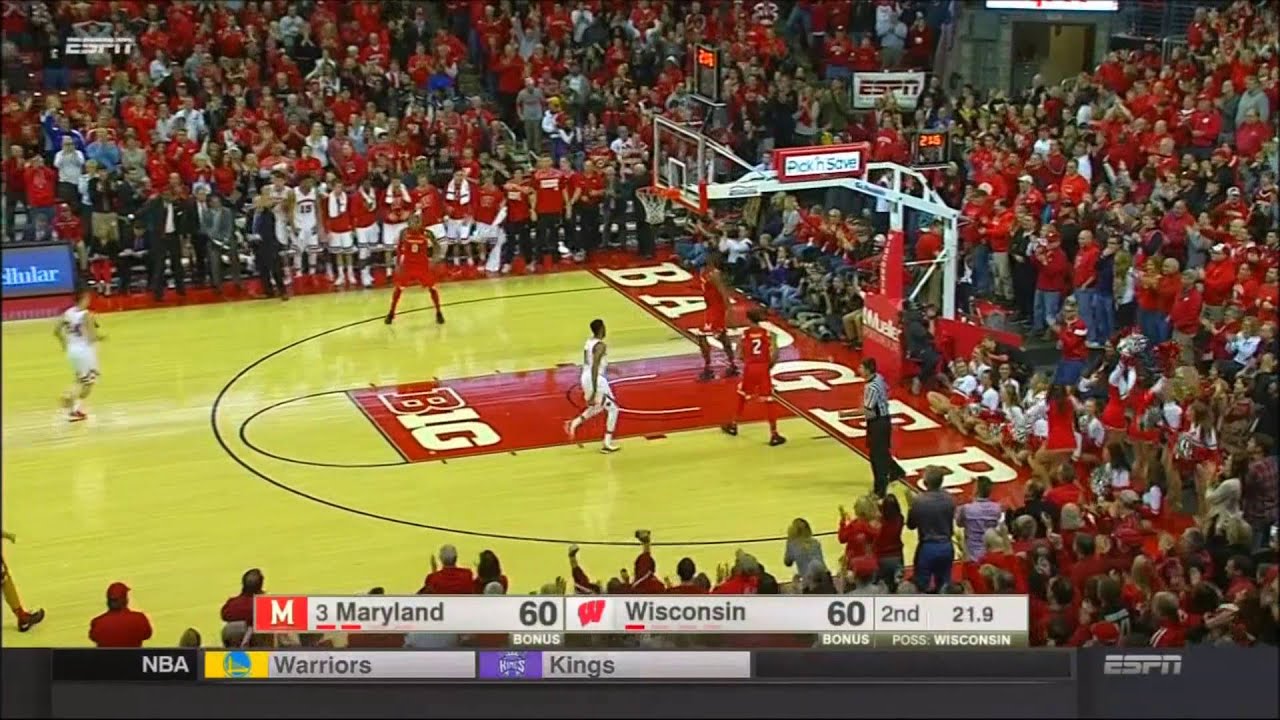 Melo Trimble's game-winning shot against Wisconsin - YouTube