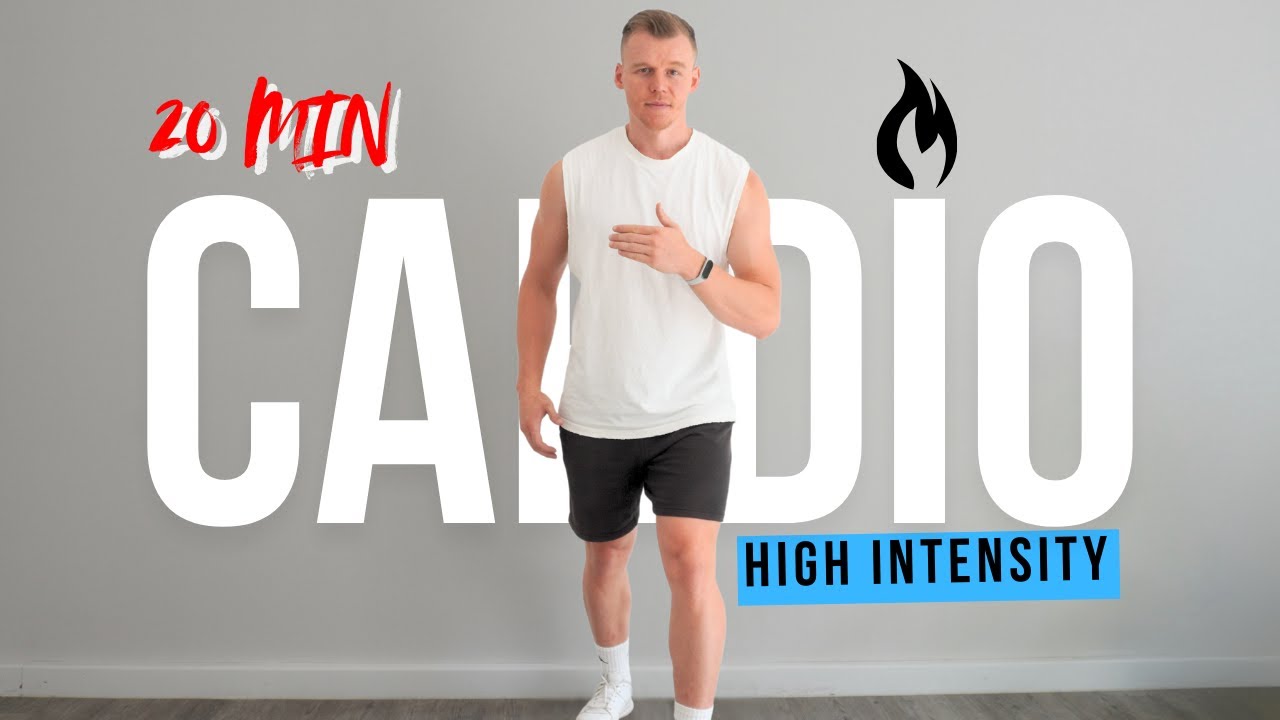 20 Min High Intensity Cardio HIIT 🔥 No Equipment | Full Body Fat Burn ...