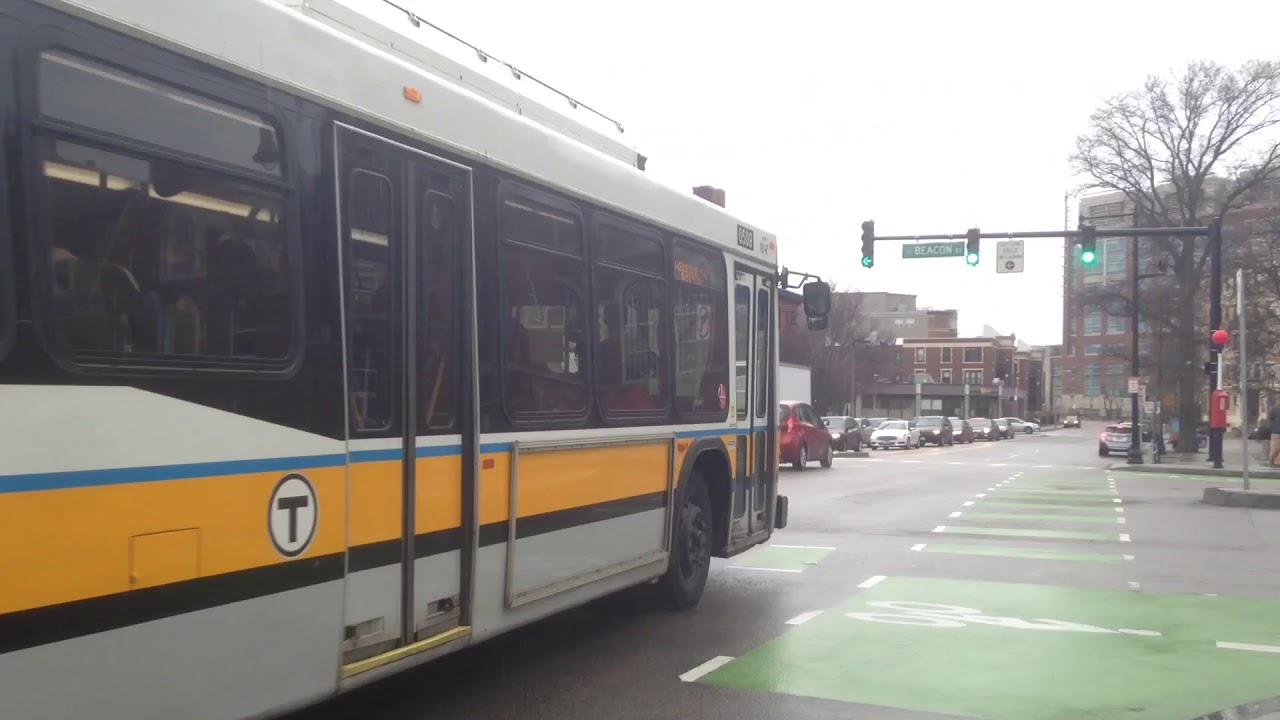 MBTA AN440LF #509 on a school tripper signed as 'welcome To Boston' - YouTube