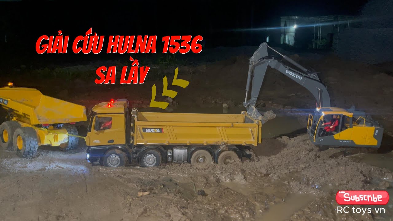 [HÀNH ĐỘNG 🌙] Xe Ben HULNA 1536 Chở Tải Siêu Nặng Sa Lầy Ban Đêm – Máy ...