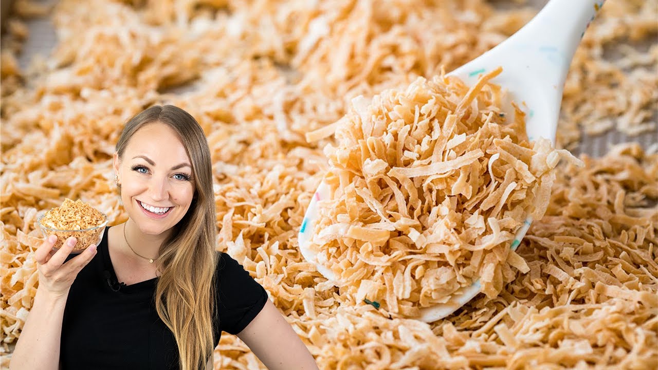 Make Your Own Golden, Toasted Coconut - YouTube