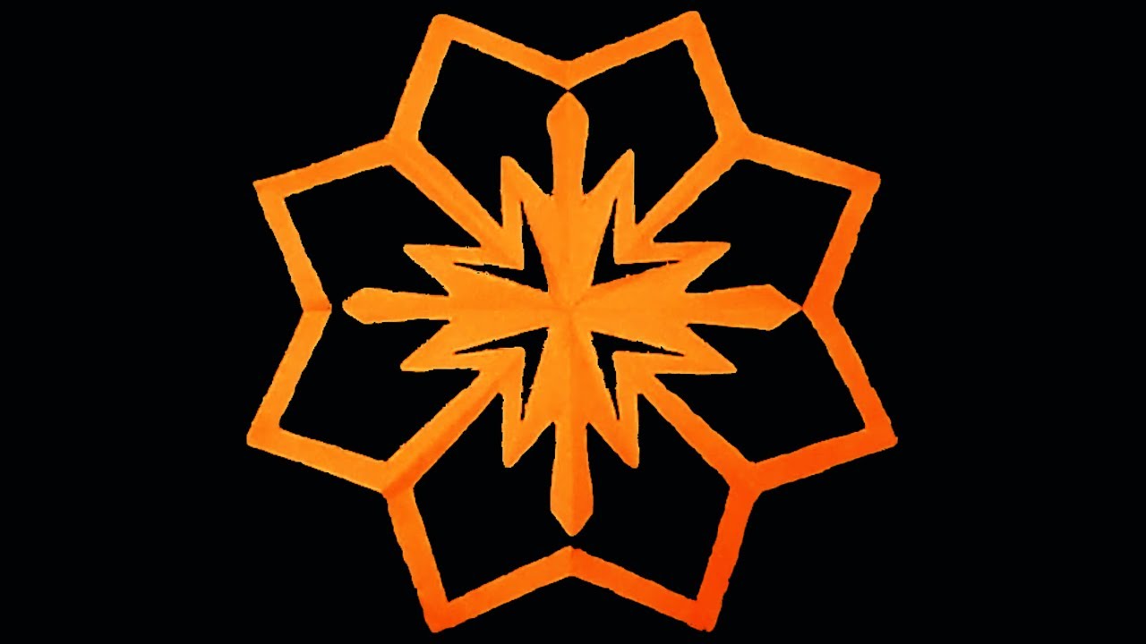 simple paper cutting Design -How to make easy paper design for ...