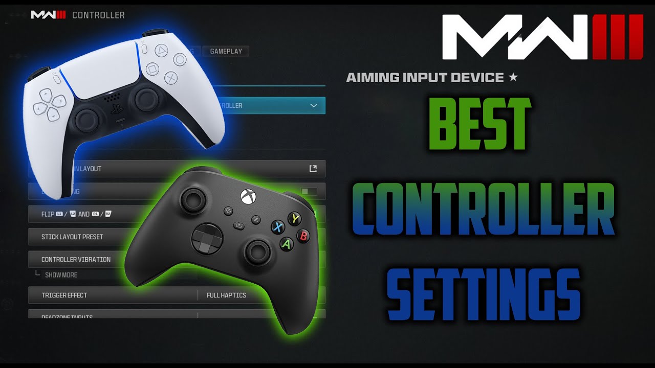 BEST CONTROLLER SETTINGS FOR MW3! | بهترین تنظیمات کنترلر برای مدرن ...