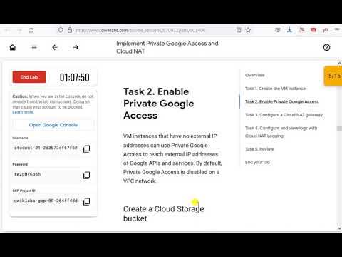 Implement Private Google Access and Cloud NAT - YouTube