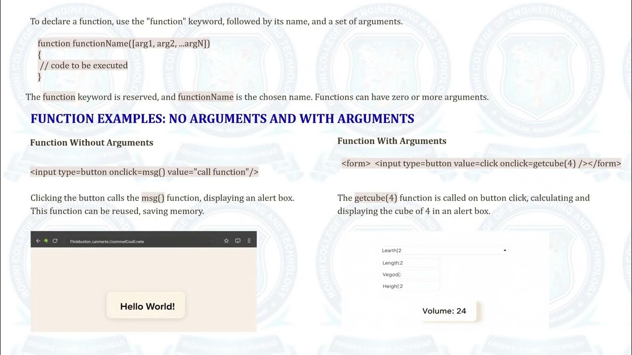 2 5 Java Script Function and Object - YouTube