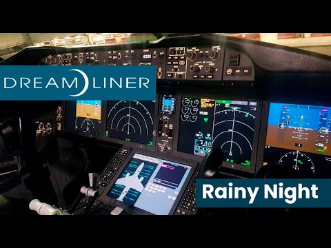 Rainy Night (Boeing 787 Cockpit Landing) - YouTube