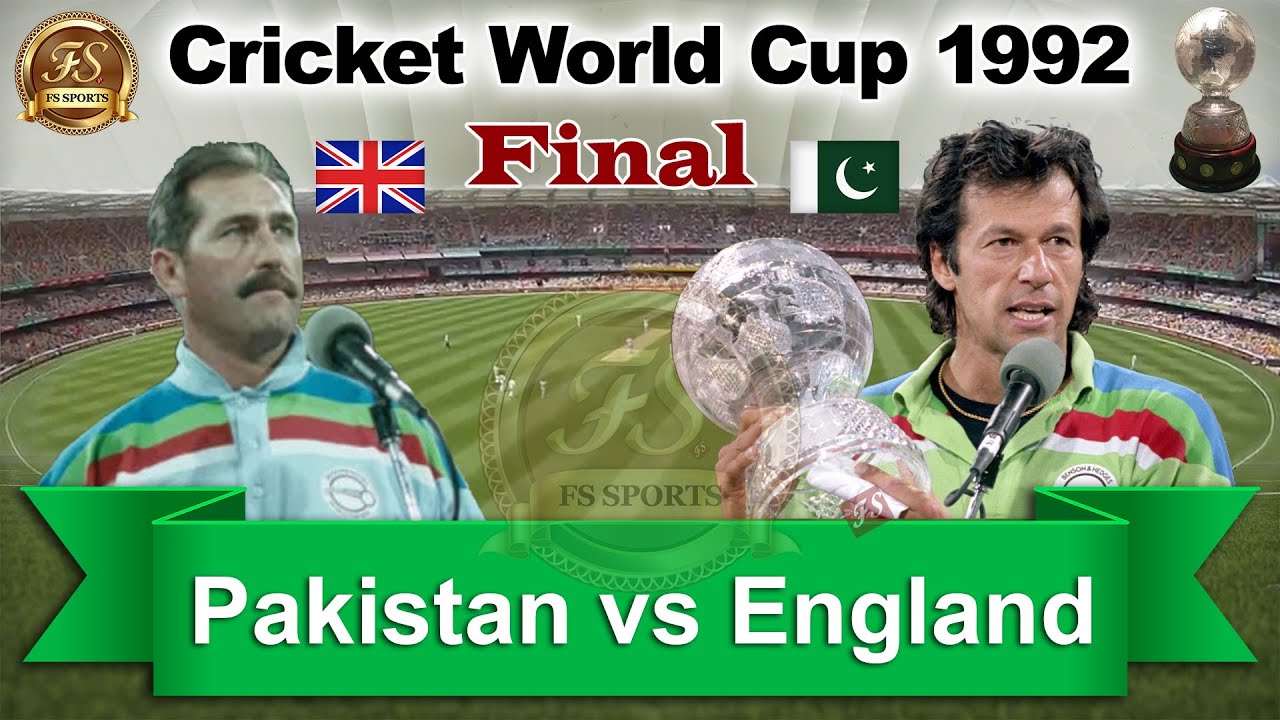 Pakistan vs England 1992 World Cup Final Highlights | PAK vs ENG World ...