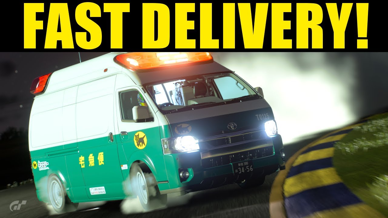 【Somehow fast Delivery?】Japanese delivery vehicle Drift!! - YouTube