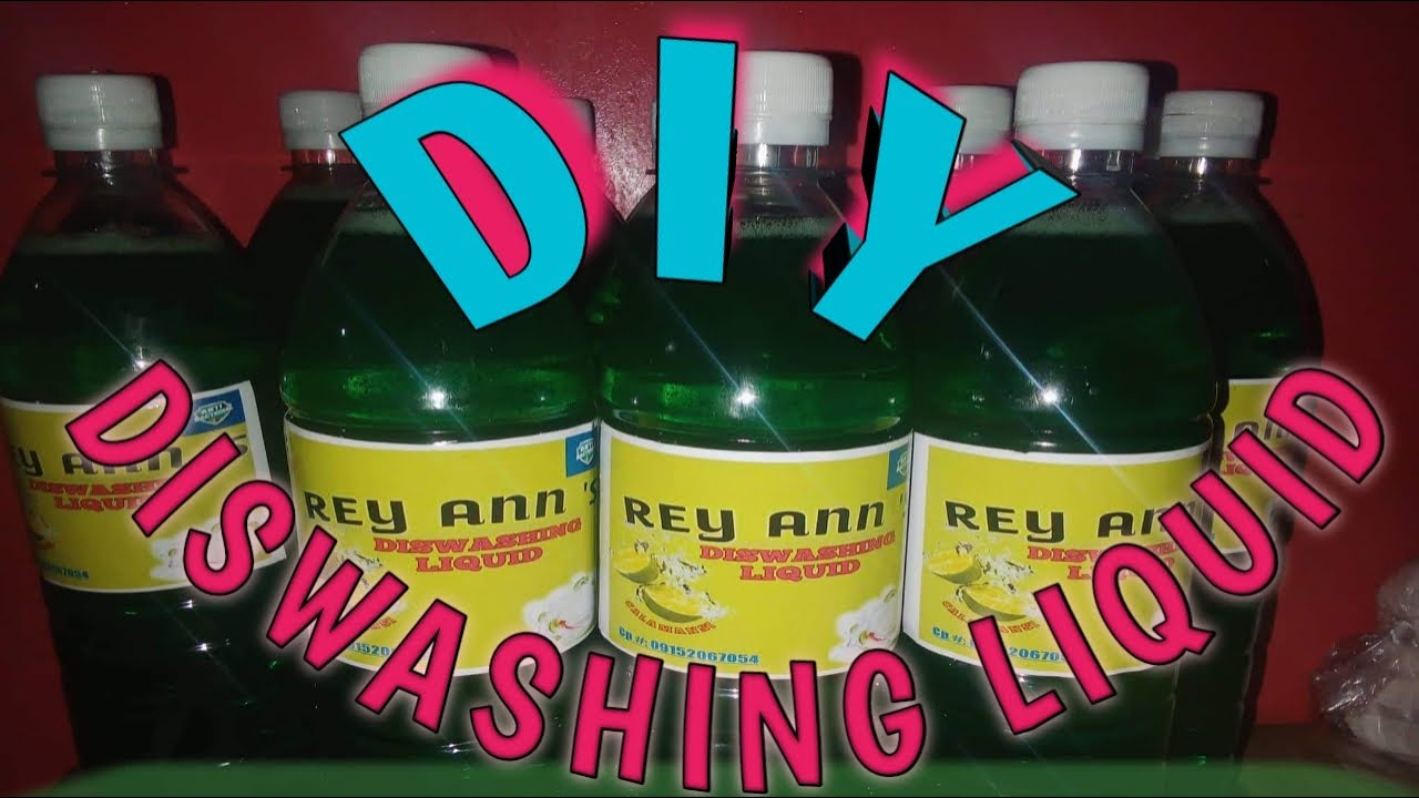 DIY DISWASHING LIQUID HOW TO MAKE - YouTube