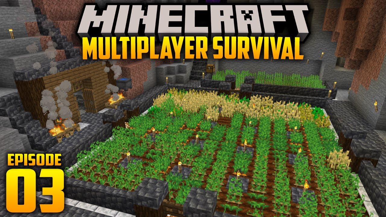 Building Our FIRST Base | Minecraft Multiplayer Survival - Episode 3 ...