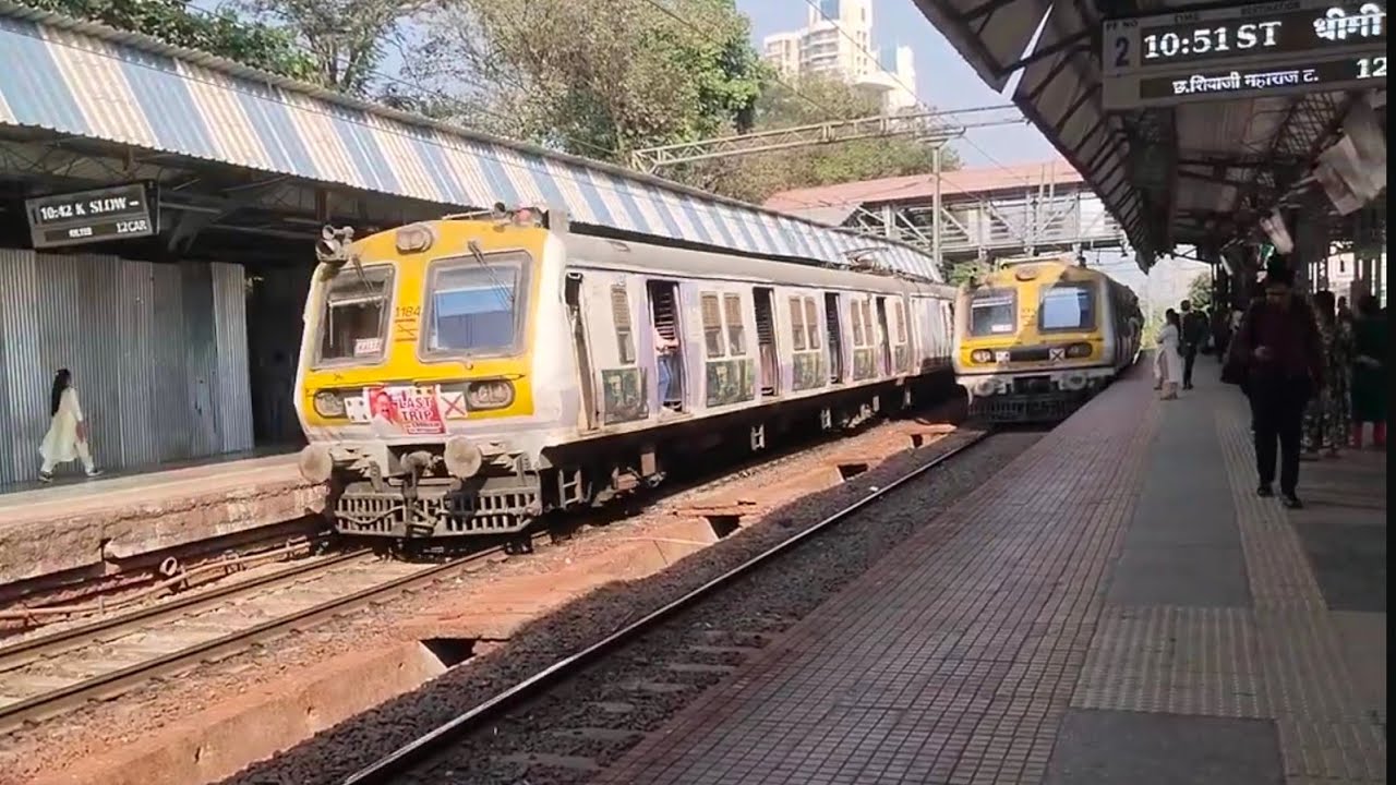 Mumbai csmt slow local train video live in the railway station | local ...