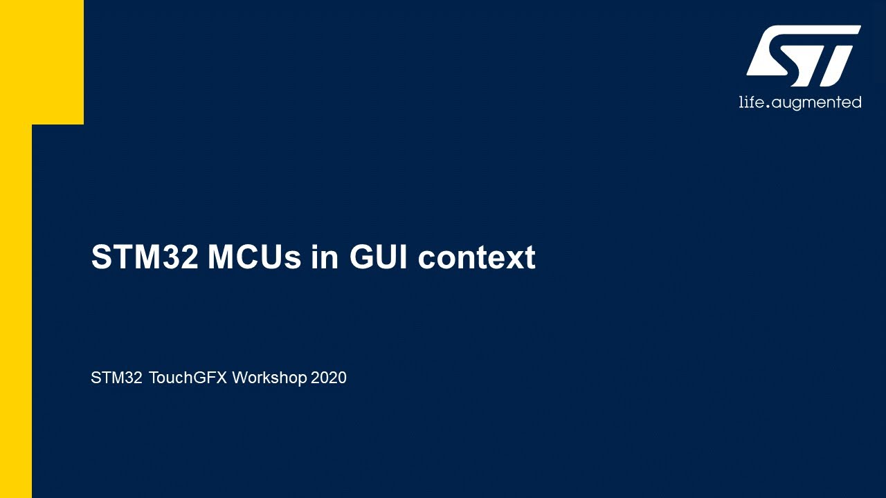 Stm32 Graphics Workshop 4 Stm32 In Gui Context Youtube