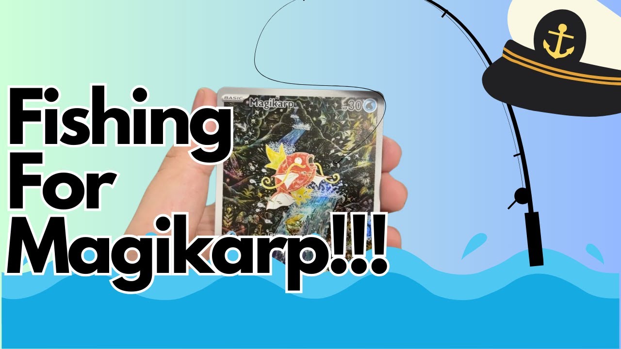 Fishing for Magikarp IR! Opening Paldea Evolved until we hit a Magikarp ...