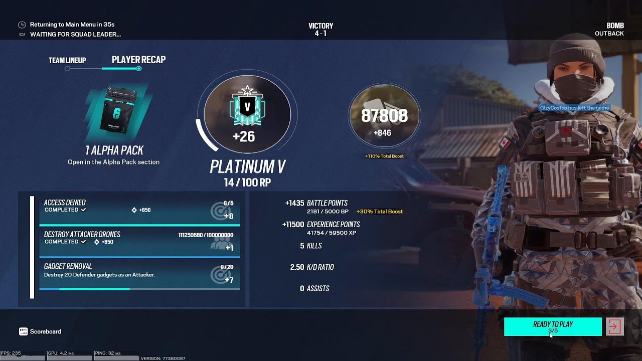 Offically PLAT in R6! - YouTube