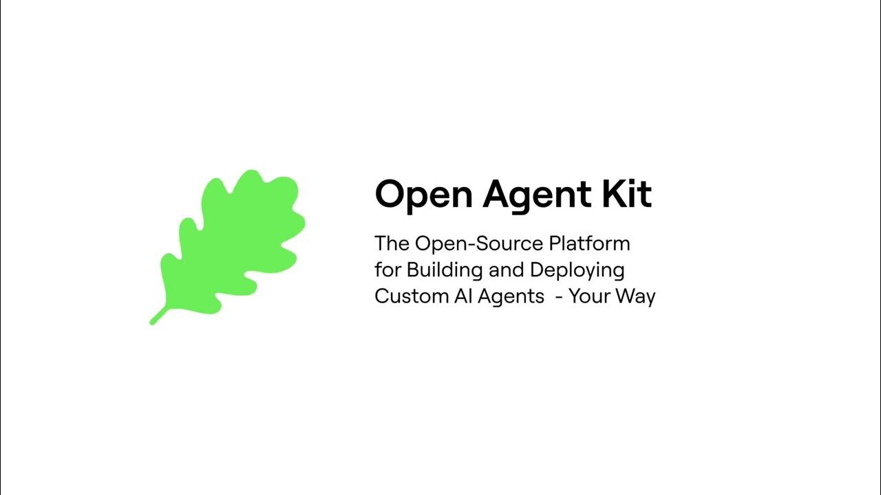 Open Agent Kit Walkthrough - The Open-Source Platform for Building and Deploying Custom AI ...