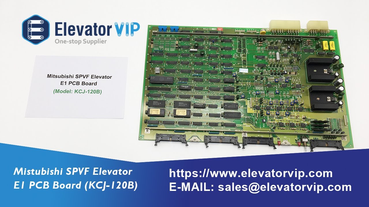 Mitsubishi SP-VF(VFCL) Elevator E1 Control PCB Board KCJ-120B KCJ-121 YX301B955* - YouTube