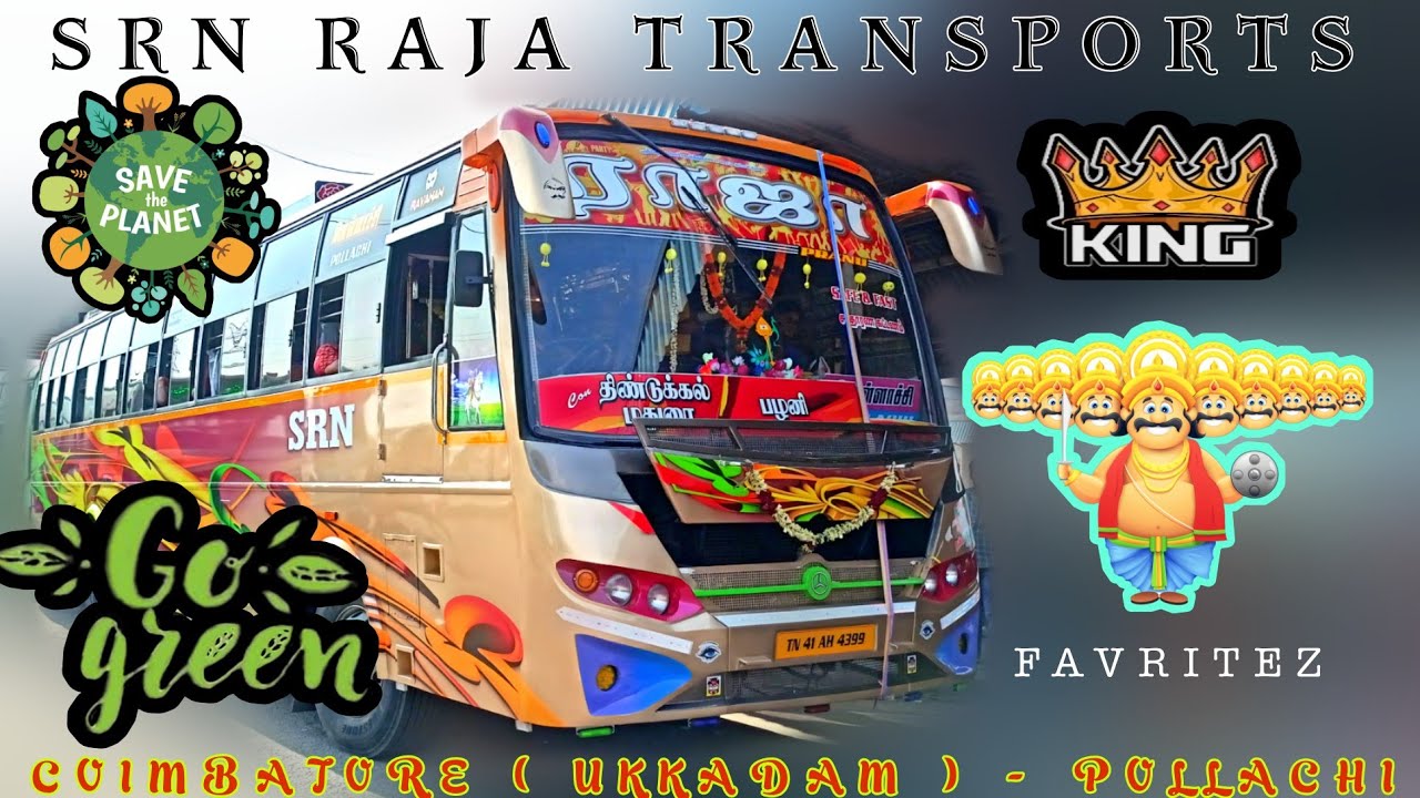 ராஜா ️‍🔥 | SRN RAJA BUS 🚍 | POLLACHI PRIVATE BUS 🤟 | நம்ம விவசாயம் 💚 ...