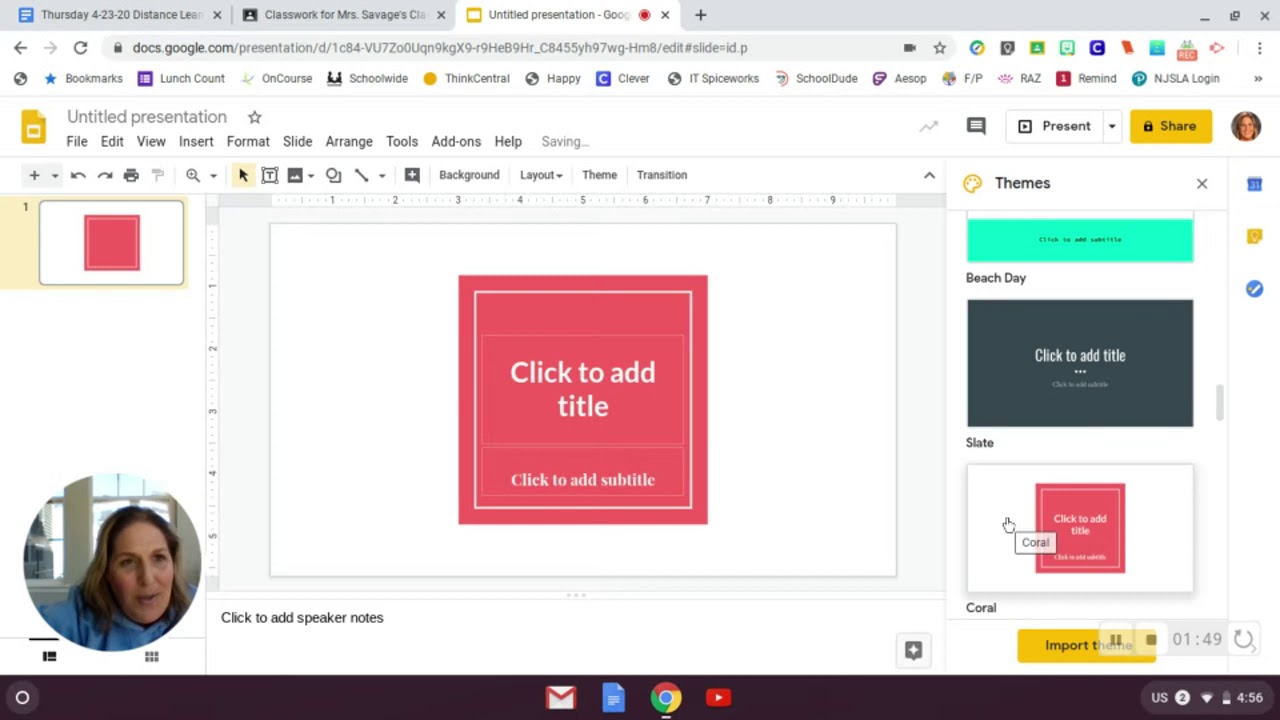How to Use Google Slides Tutorial 3rd grade - YouTube