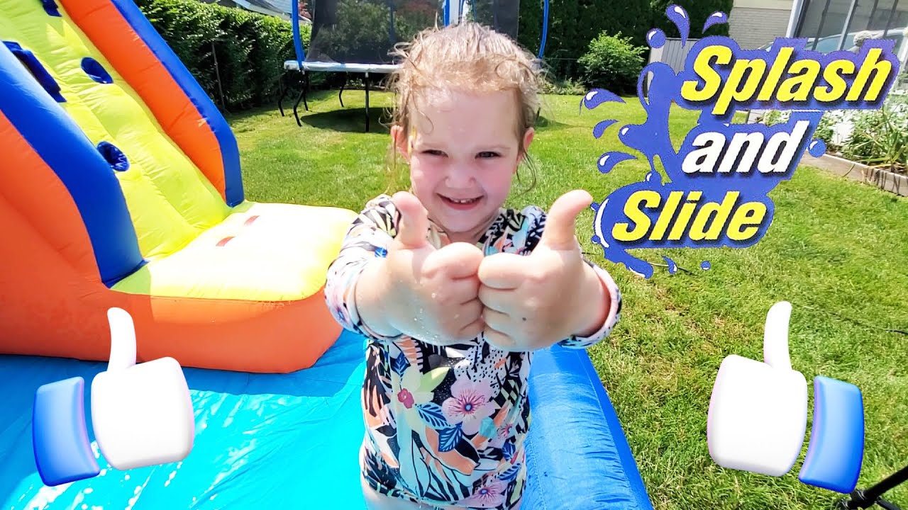 Splash And Slide Water Inflatable Unboxing and Review With Zuza | Vlog ...