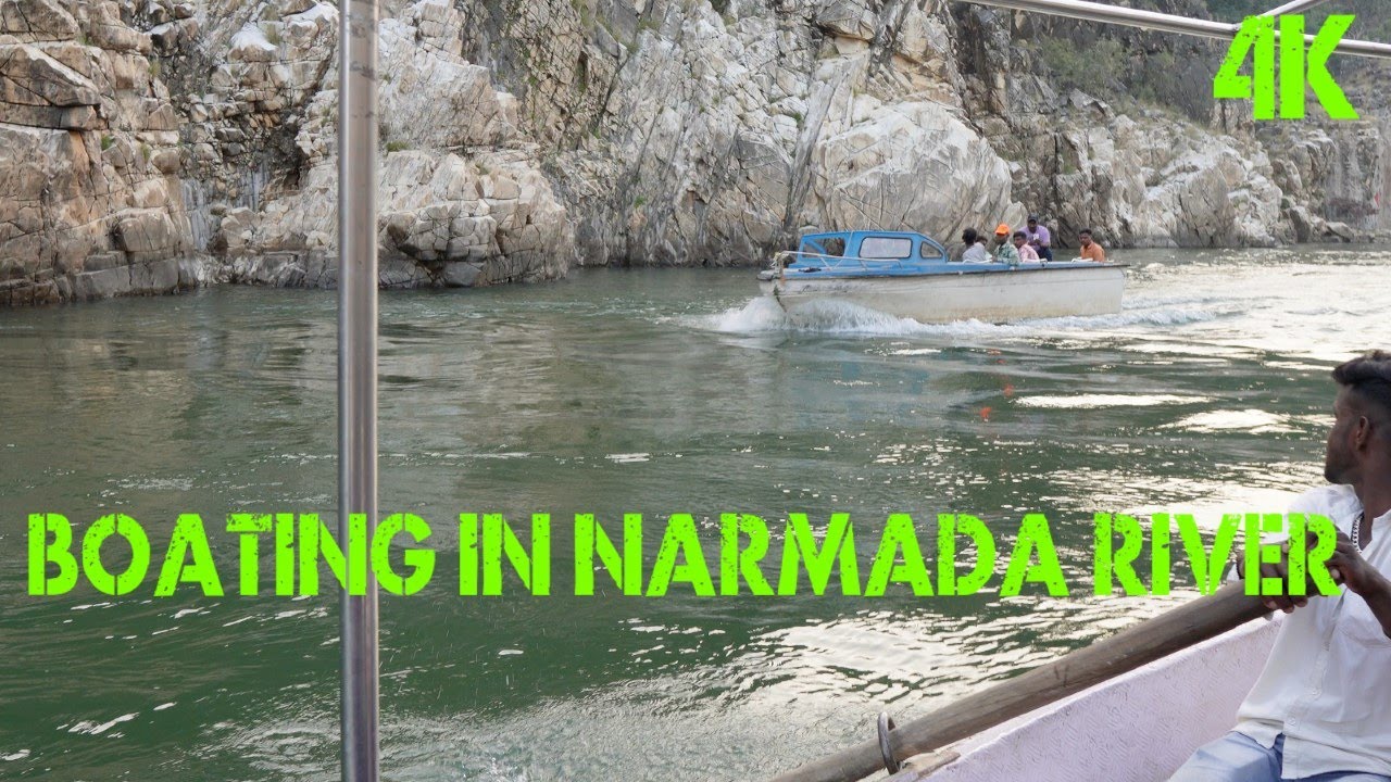 # BEAUTIFUL VIEW OF NARMADA RIVER IN BHEDA GHAT MP INDIA 4K - YouTube