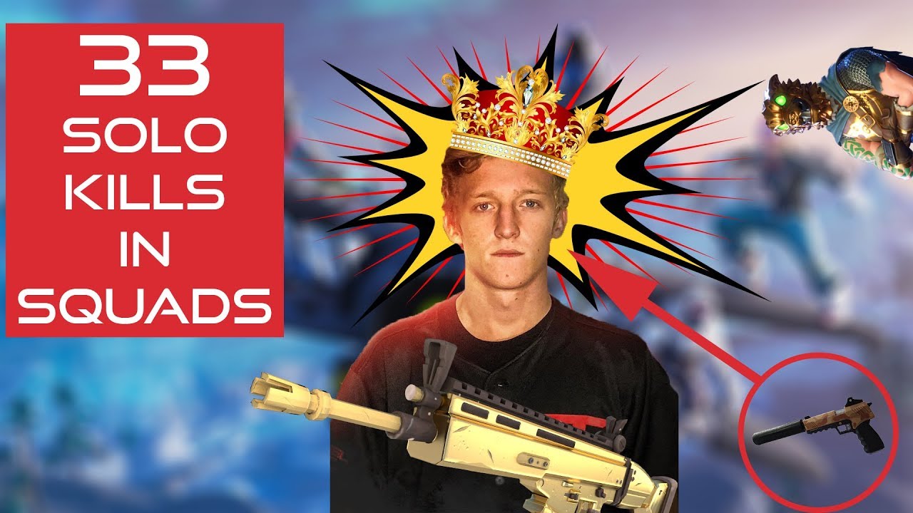 FAZE TFUE 33 SOLO KILLS IN SQUADS!! RECORD? (HIGHLIGHTS) - YouTube