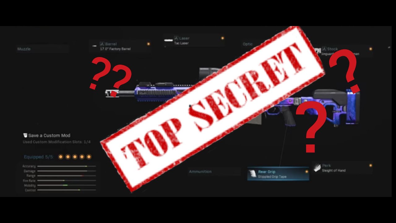 How to unlock the SECRET blueprint in WarZone - YouTube