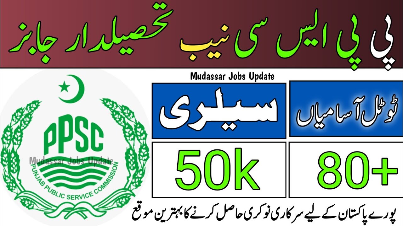 PPSC New Jobs Advertisement 2024 | Naib Tehsildar Jobs 2024 | Today All ...