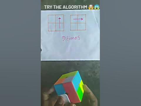 Try the algorithm and solve your 2x2 🤯😱 | #shorts #viral #cube #solve ...
