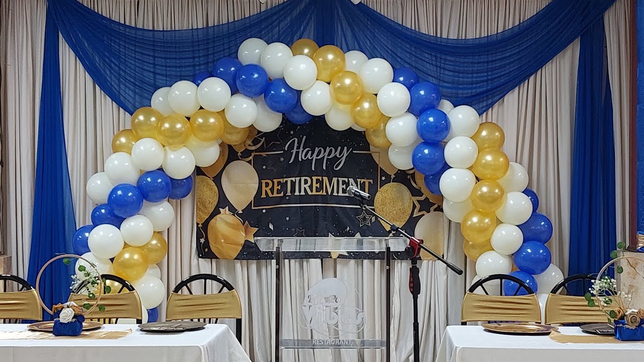 Balloon Arches: Making a 3 colour swirl for a Retirement Function's ...